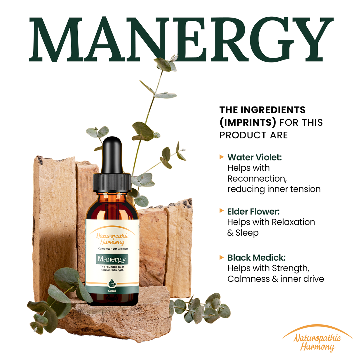 Manergy – Calm Focus , Composure, Control – Naturopathic Harmony